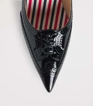 Thom Browne Patent Leather Wingtip Pumps 90