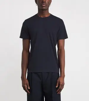 Paige Pima Cotton Sorden T-shirt - Navy