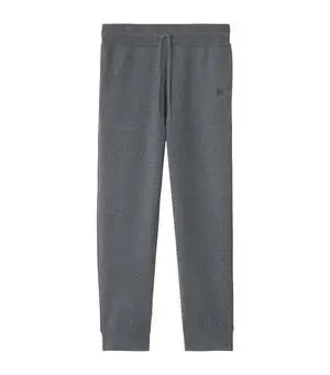 BURBERRY Cashmere-blend Logo Sweatpants