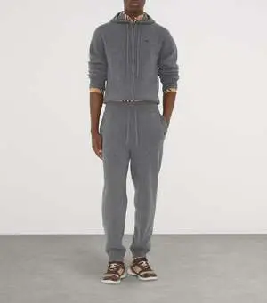 Burberry Cashmere-blend Logo Sweatpants