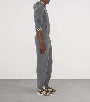 Burberry Cashmere-blend Logo Sweatpants