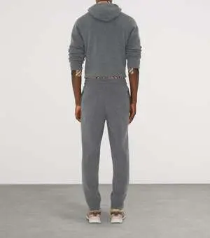 Burberry Cashmere-blend Logo Sweatpants