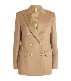 Max Mara Camel Hair Double-breasted Blazer