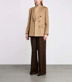 Max Mara Camel Hair Double-breasted Blazer