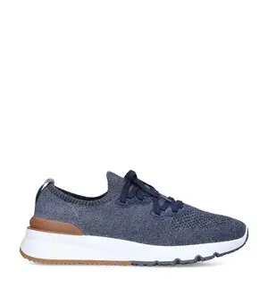Brunello Cucinelli Lace-up Knit Sneakers