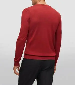 BOSS Wool, Silk, And Cashmere Sweater