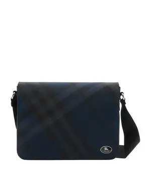Burberry Grid Messenger Bag - Navy