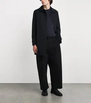 Studio Nicholson Cotton Bric T-shirt - Navy