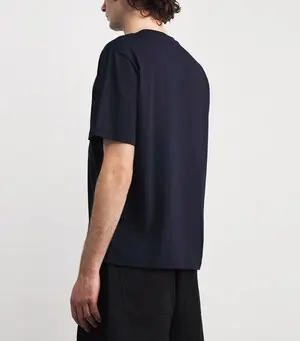 Studio Nicholson Cotton Bric T-shirt - Navy
