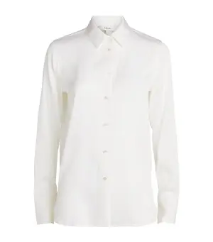 Vince Silk-blend Slim Shirt