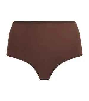 SKIMS Fits Everybody High-rise Thong - Brown