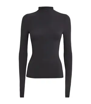 SKIMS Fits Everybody Rollneck Top - Black