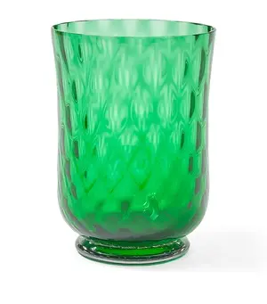 CABANA MAGAZINE Murano Glass Balloton Tumbler - Green