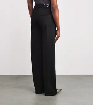 Paige Sasha Wide-leg Jeans - Black