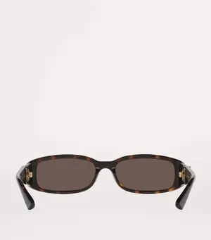 Gucci Slim Rectangular Sunglasses - Brown