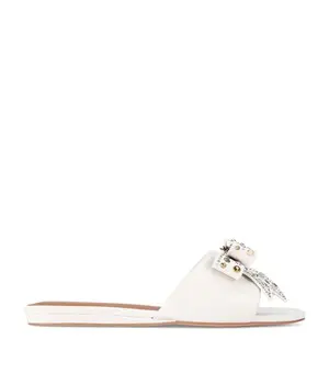 Kurt Geiger Leather Kensington Sandals - Beige