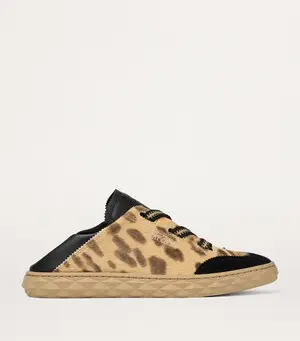 JIMMY CHOO Diamond Light Flex Leather Sneakers - Beige