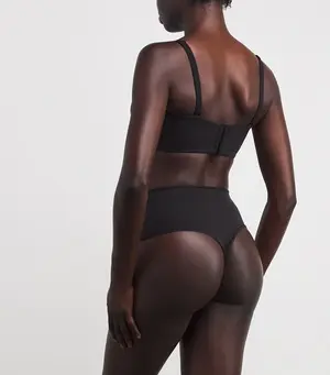 SKIMS Fits Everybody High-rise Thong - Black