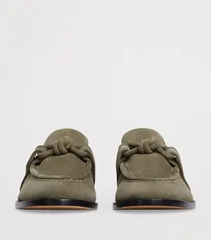 Bottega Veneta Astaire Suede Loafers - Green