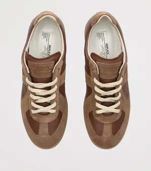 MAISON MARGIELA Leather And Suede Replica Sneakers