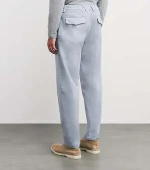 Eleventy Wool-cashmere Trousers