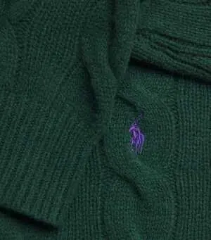 Polo Ralph Lauren Wool-cashmere Cable-knit Sweater - Green
