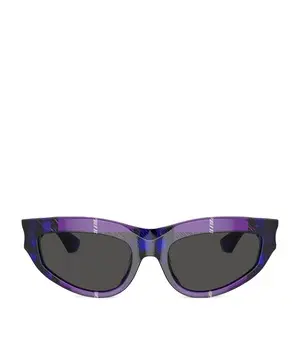 Burberry Acetate Be4425u Sunglasses - Purple