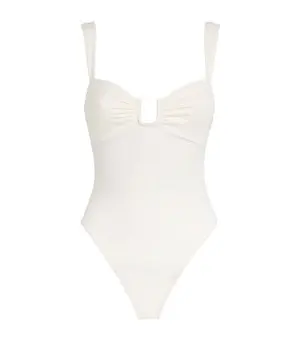 AWAY THAT DAY High-leg Cannes Swimsuit - Ivory