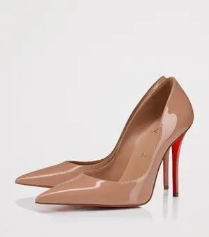 CHRISTIAN LOUBOUTIN Miss Z Patent Leather Pumps - Nude
