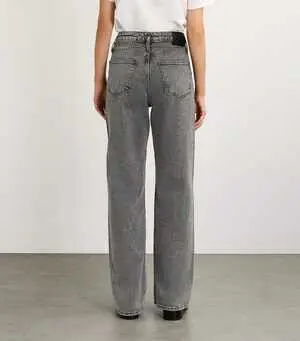 Maje Chain-detail Wide-leg Jeans - Black