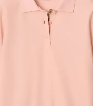 Burberry Cotton Ekd-embroidered Polo Shirt