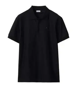 Burberry Cotton Ekd Polo Shirt - Black