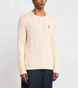 Polo Ralph Lauren Cotton Cable-knit Sweater - Beige