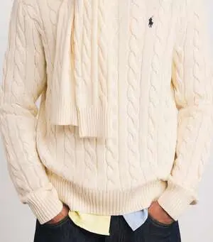 Polo Ralph Lauren Cotton Cable-knit Sweater - Beige