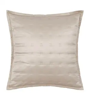 Gingerlily Silk Windsor Square Cushion - Nude
