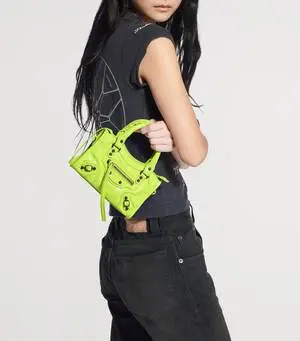 Balenciaga Nano Leather Le City Top-handle Bag - Yellow