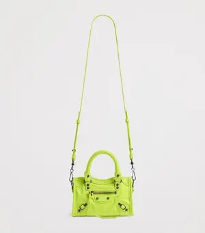 Balenciaga Nano Leather Le City Top-handle Bag - Yellow