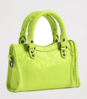 Balenciaga Nano Leather Le City Top-handle Bag - Yellow