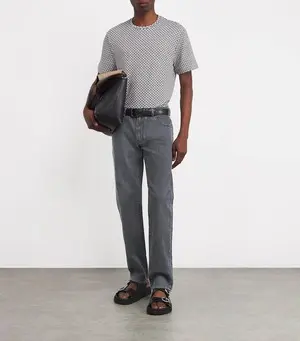 Giorgio Armani Stretch-cotton Straight Jeans - Grey