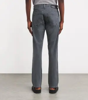 Giorgio Armani Stretch-cotton Straight Jeans - Grey