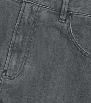 Giorgio Armani Stretch-cotton Straight Jeans - Grey