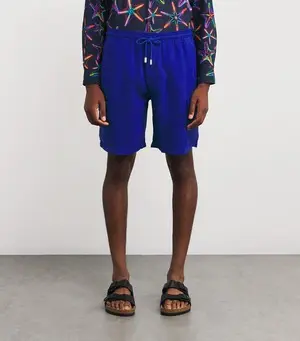 Vilebrequin Linen Baie Shorts - Blue