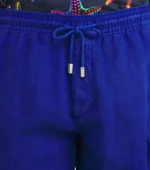 Vilebrequin Linen Baie Shorts - Blue