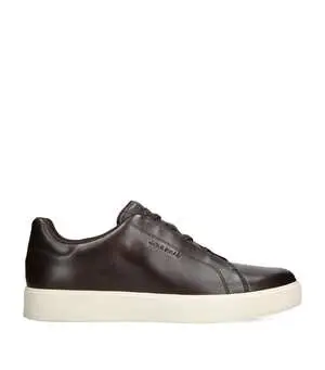 Cole Haan Leather Grandprø Luxe Sneakers - Brown
