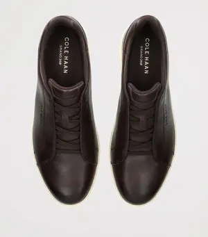 Cole Haan Leather Grandprø Luxe Sneakers - Brown