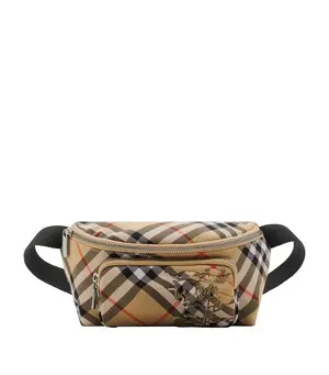 Burberry Check Belt Bag - Beige