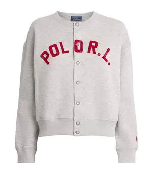 Polo Ralph Lauren Fleece Logo Cardigan - Grey