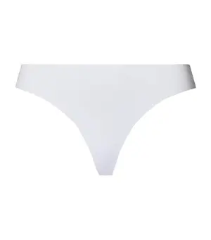 Hanro Invisible Cotton Thong - White