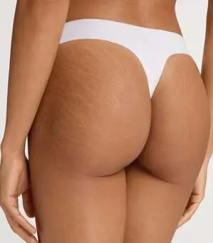 Hanro Invisible Cotton Thong - White