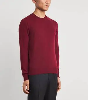 Isaia Cashmere Crew-neck Sweater - Red